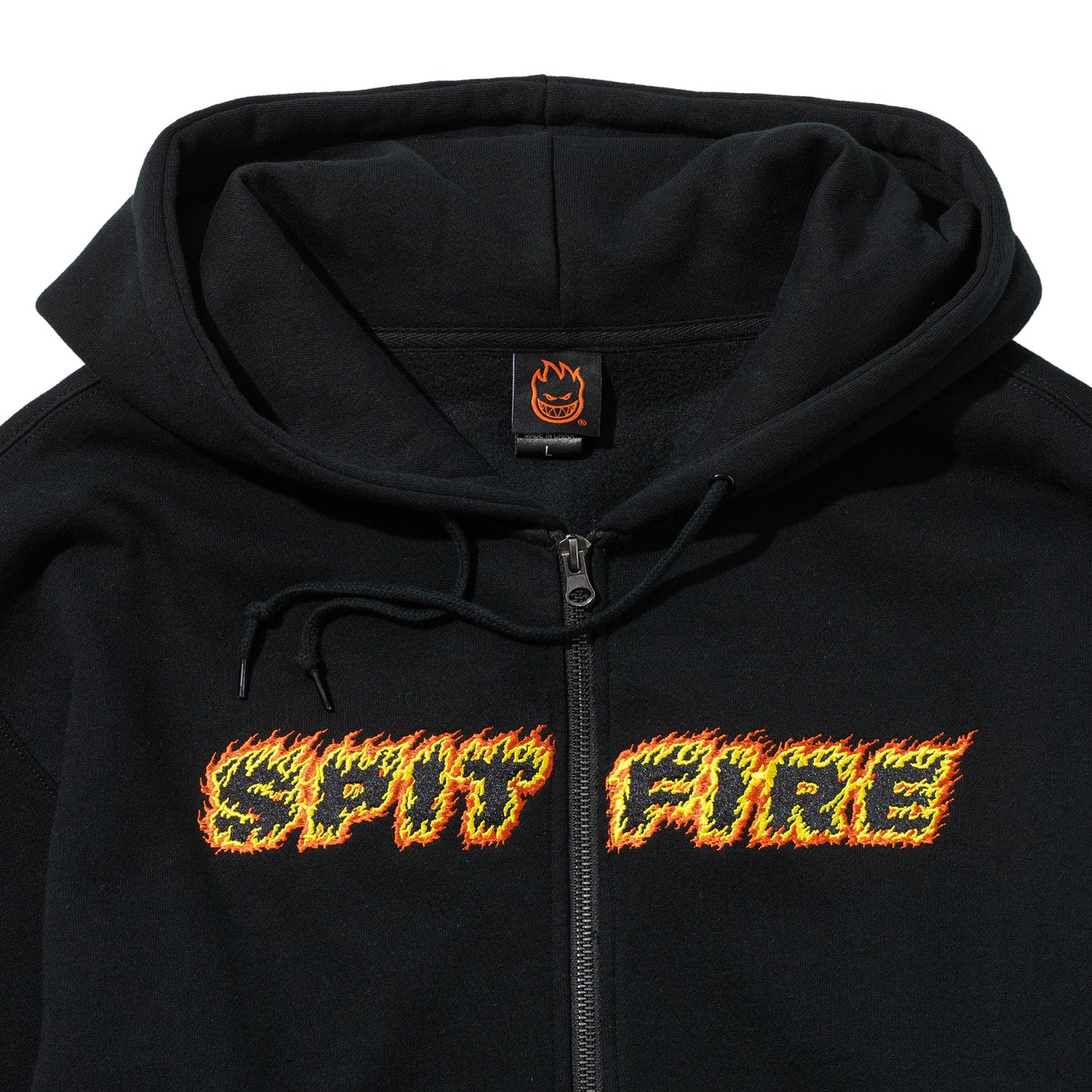 Spitfire Flames Script Zip-Up Hooded Sweatshirt – DLX