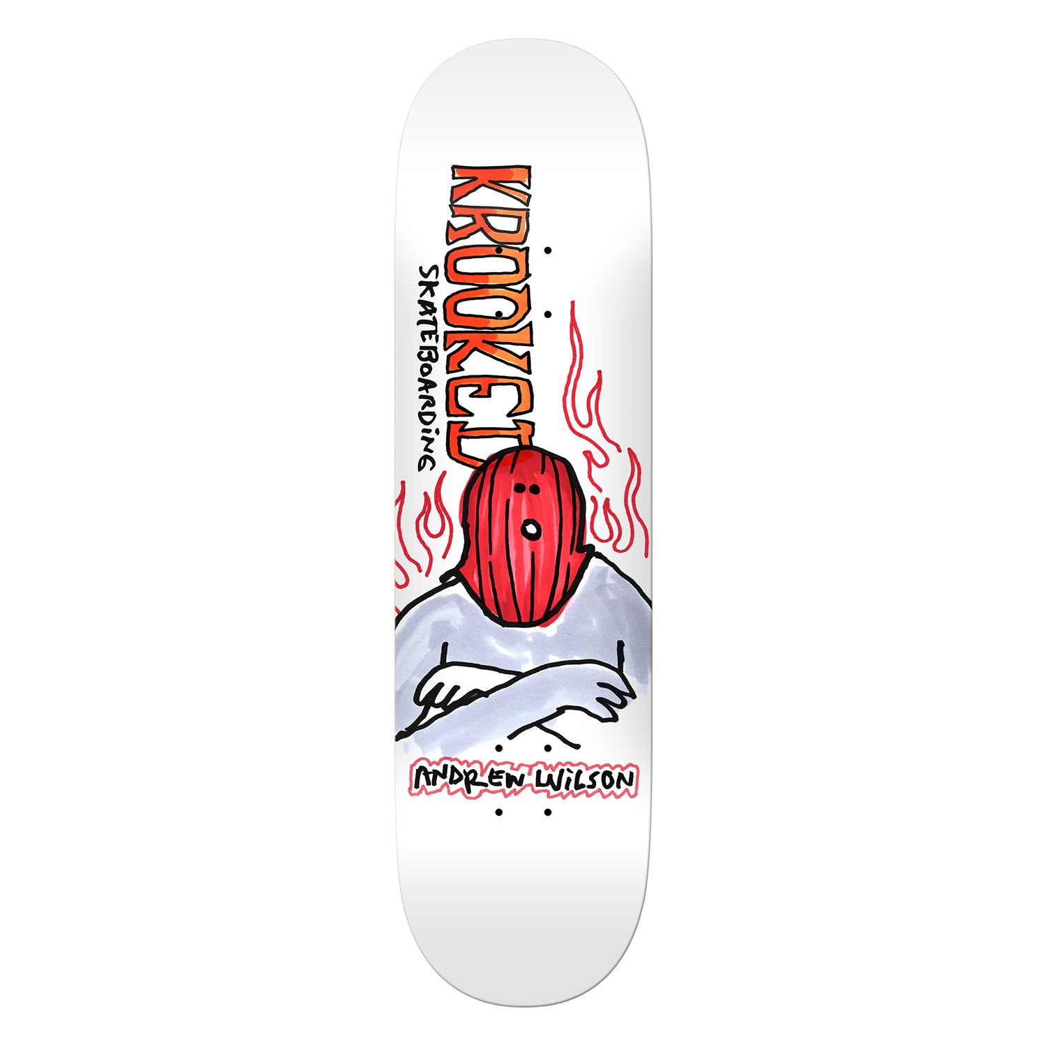Krooked Andrew Wilson Fire Mask Deck – DLX